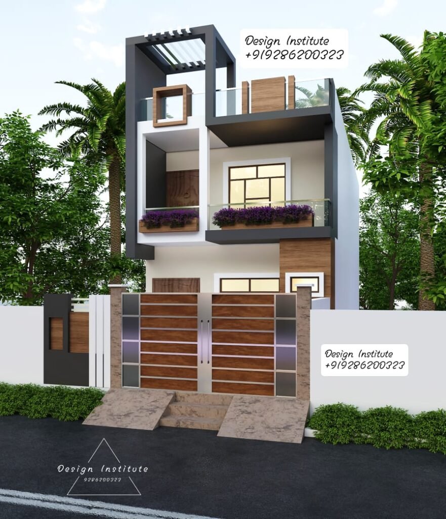 15 x 40 Ft. Modern House Plan – Design Institute